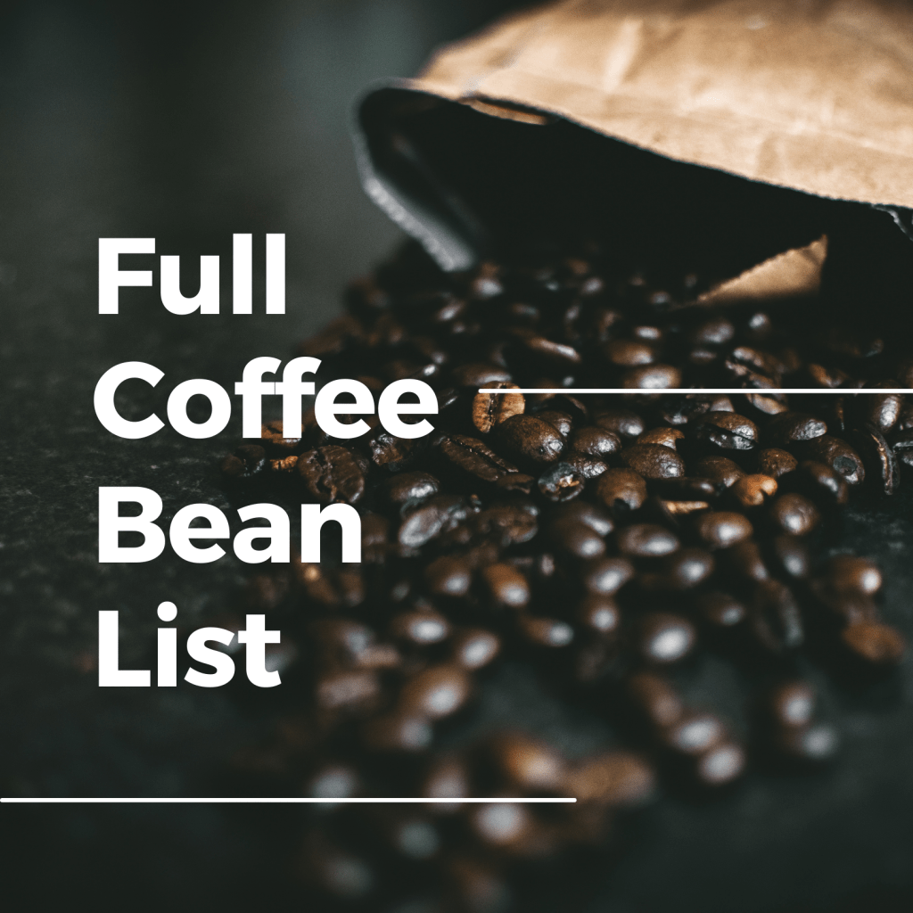 Coffee Bean List